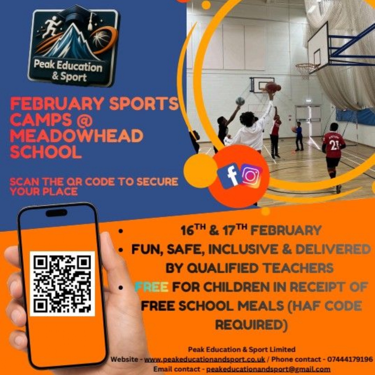 Half-term sports camps - Meadowhead School
