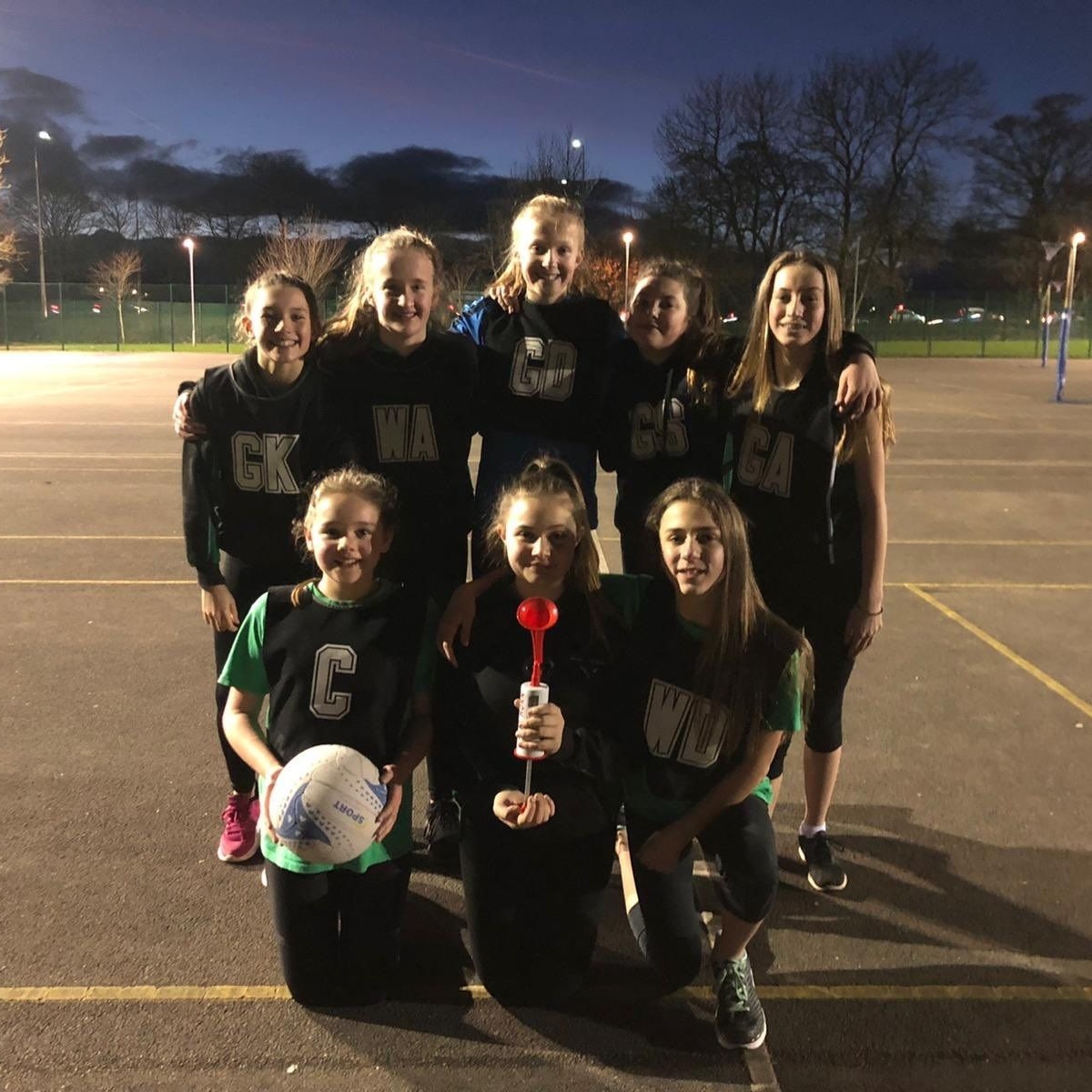 U13 girls netball team - Tournament Champions! - Meadowhead School