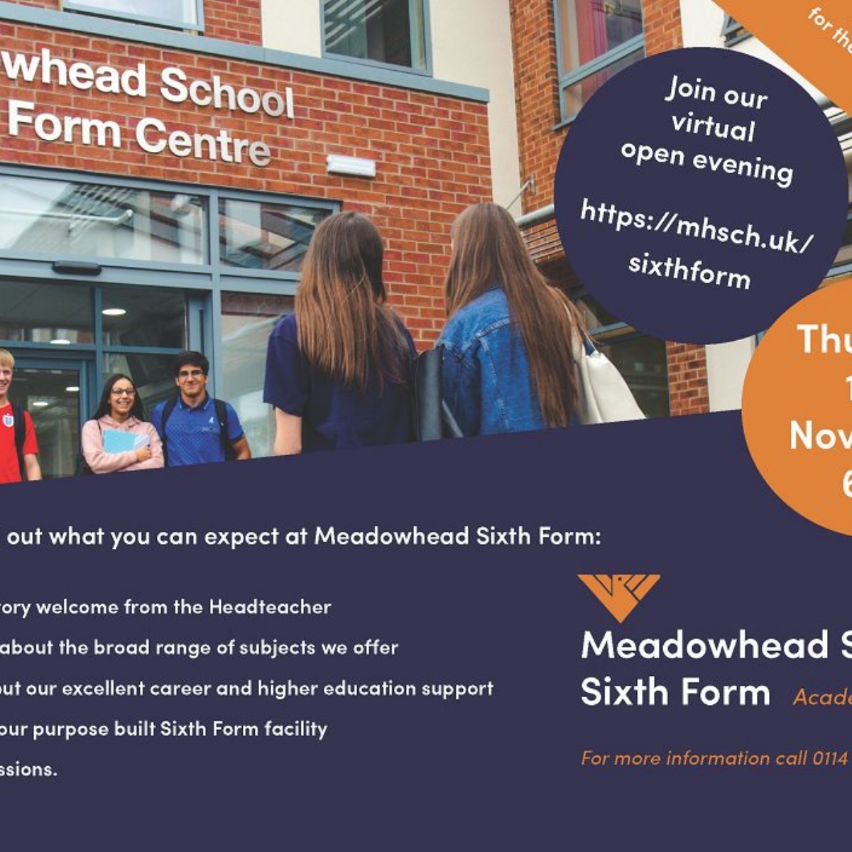 Virtual Sixth Form Open Evening 2020 - Meadowhead School