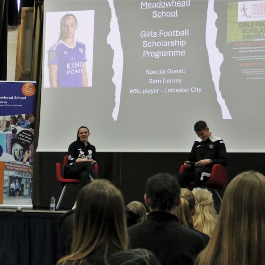 Leicester City’s Sam Tierney launches our Girls Football Scholarship ...